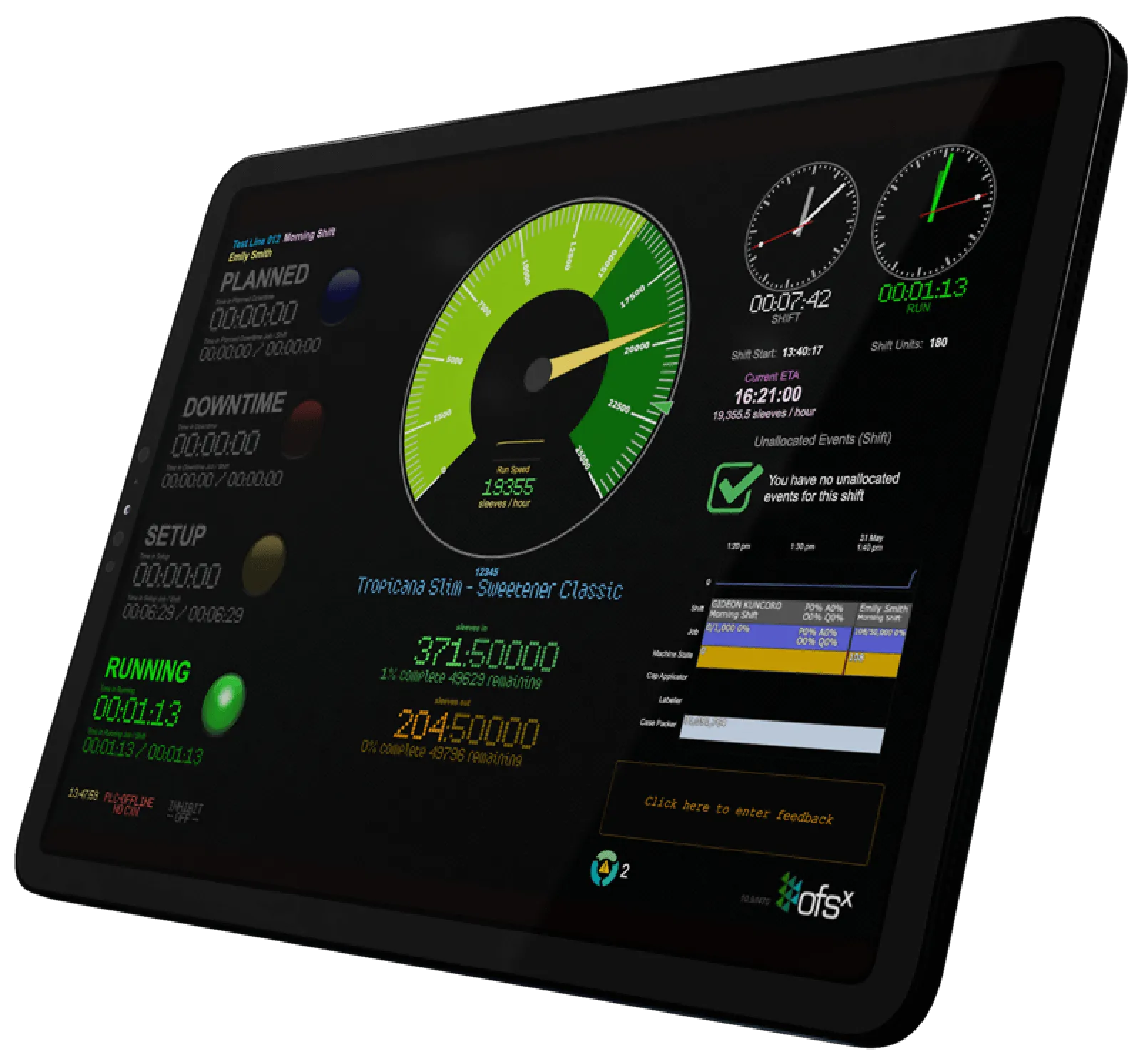 OFS-X | Manufacturing Process Software & Machine Monitoring
